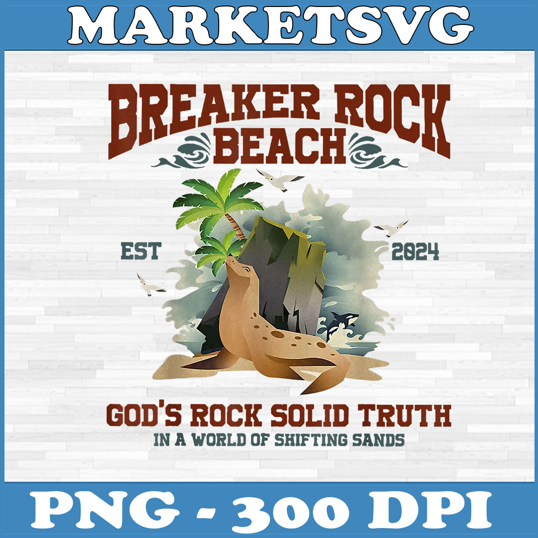 God's Rock Solid Truth Png, VBS 2024 Png, Retro Breaker Png, | Inspire ...