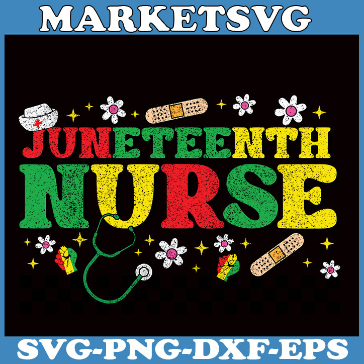 Juneteenth Nurse Groovy Retro African Scrub Top Black Women | Inspire ...