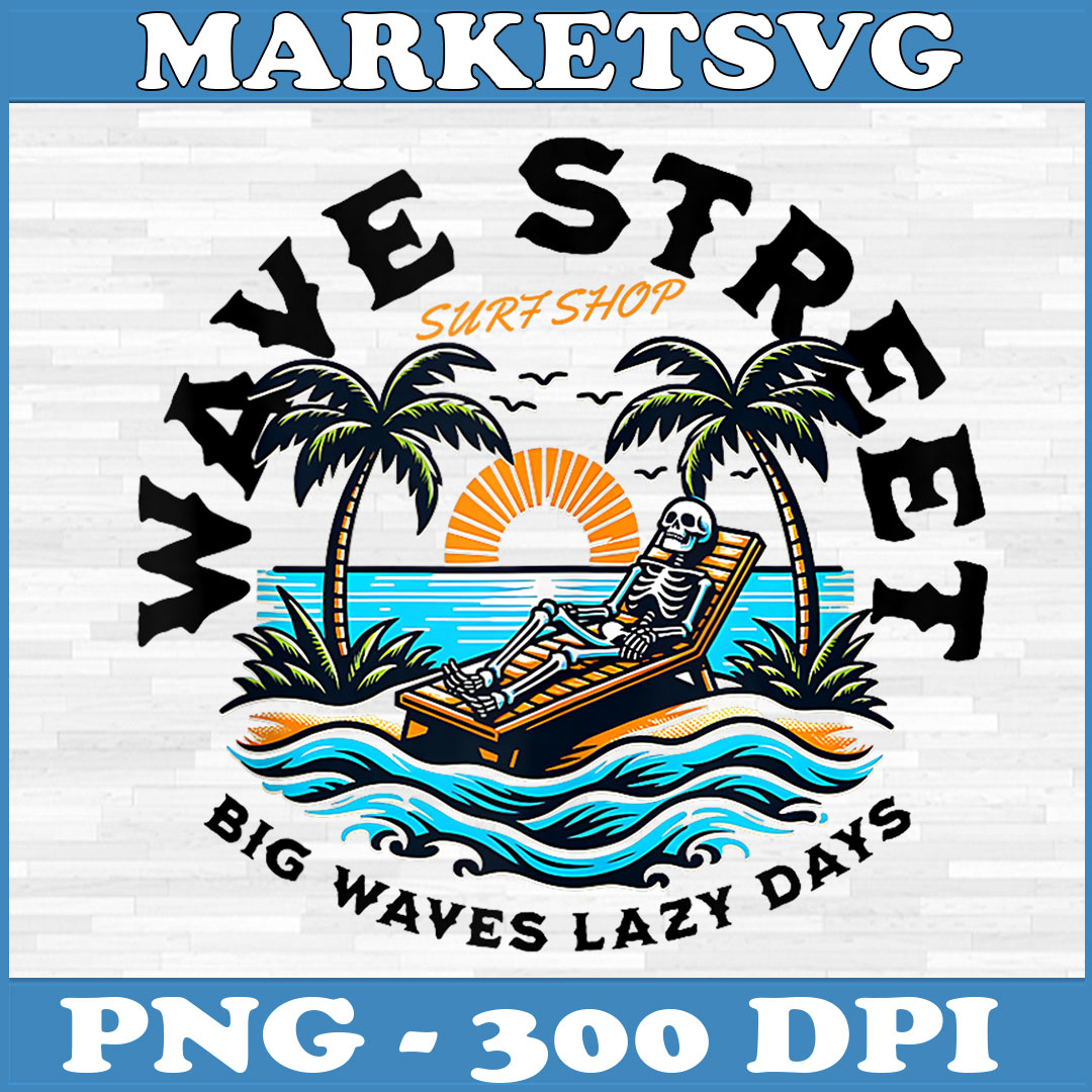 Wave Street Png, Funny Skeleton On The Beach Png, Big Waves | Inspire ...