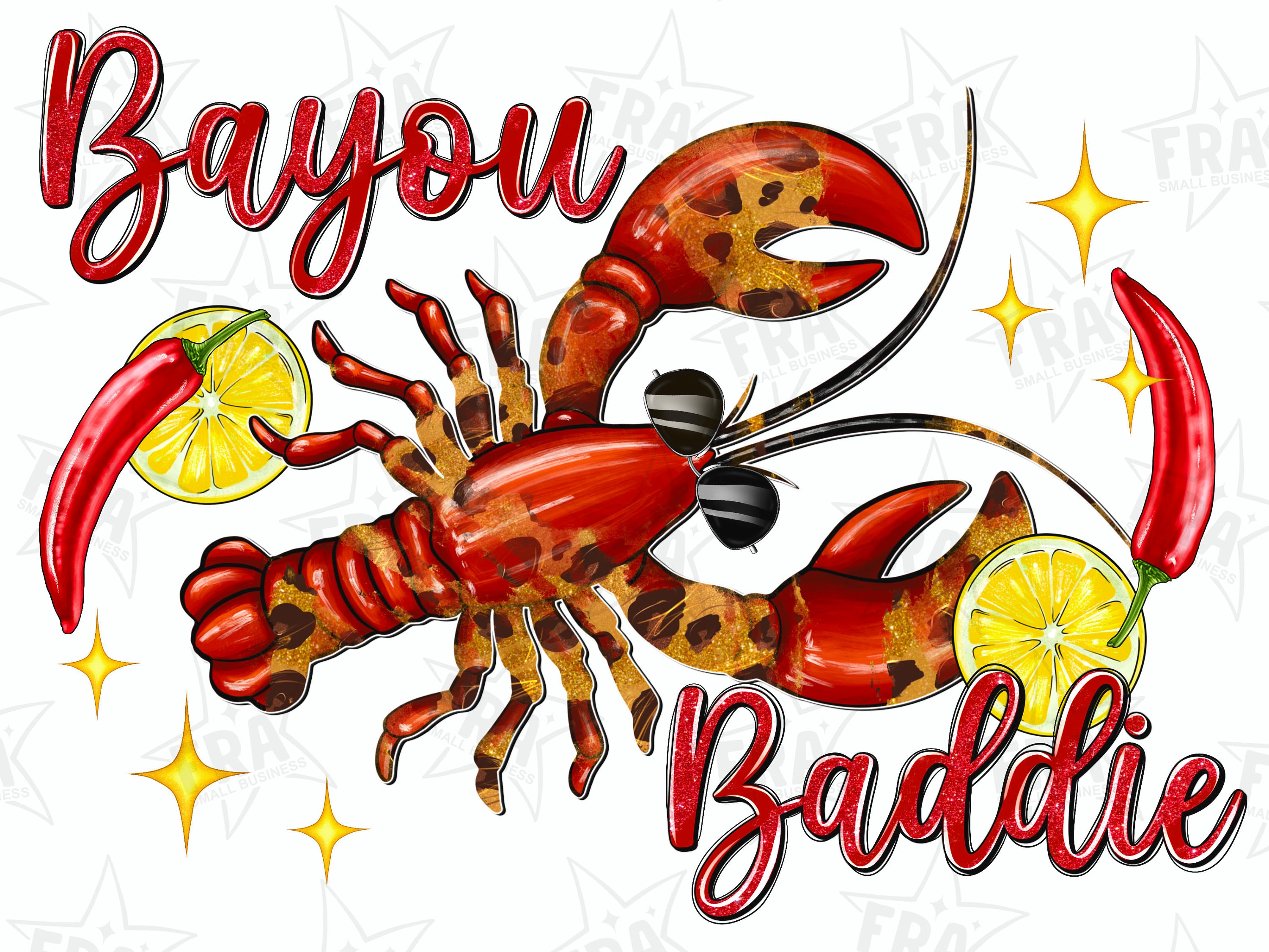 Crawfish bayou baddie png sublimation design download, Happy | Inspire ...