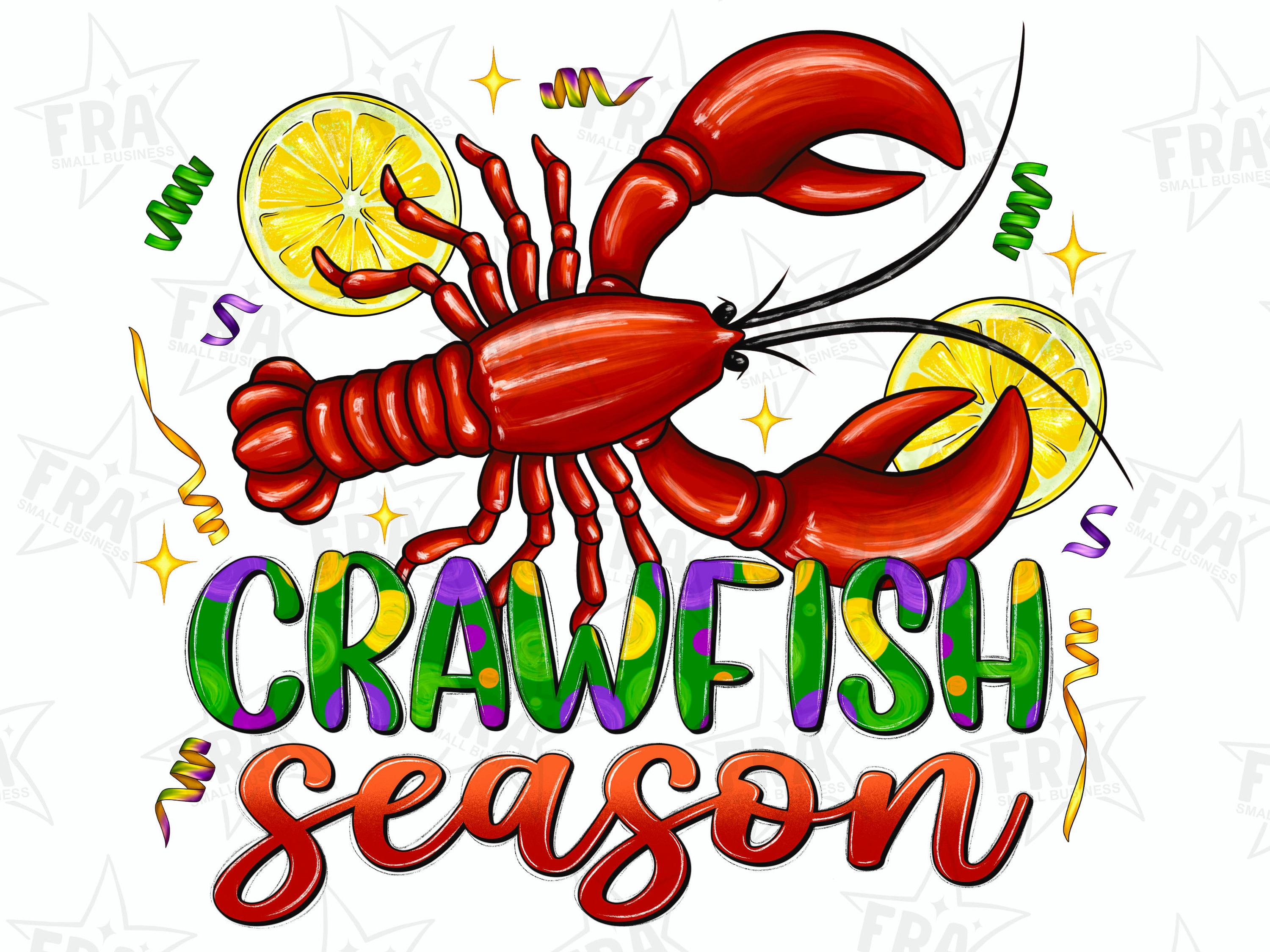 Crawfish season png sublimation design download, Happy Mardi | Inspire ...