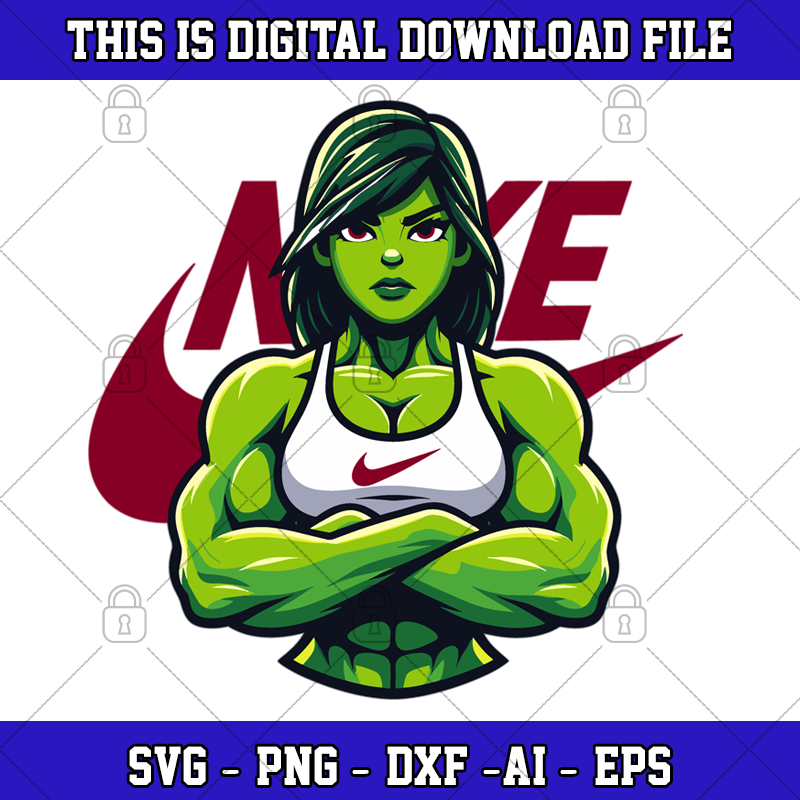 She Hulk Nike SVG, Nike Logo SVG, Fashion Brands SVG, Brand | Inspire ...