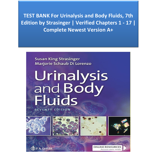 Urinalysis and Body Fluids 7th Edition Strasinger Test Bank | Inspire ...