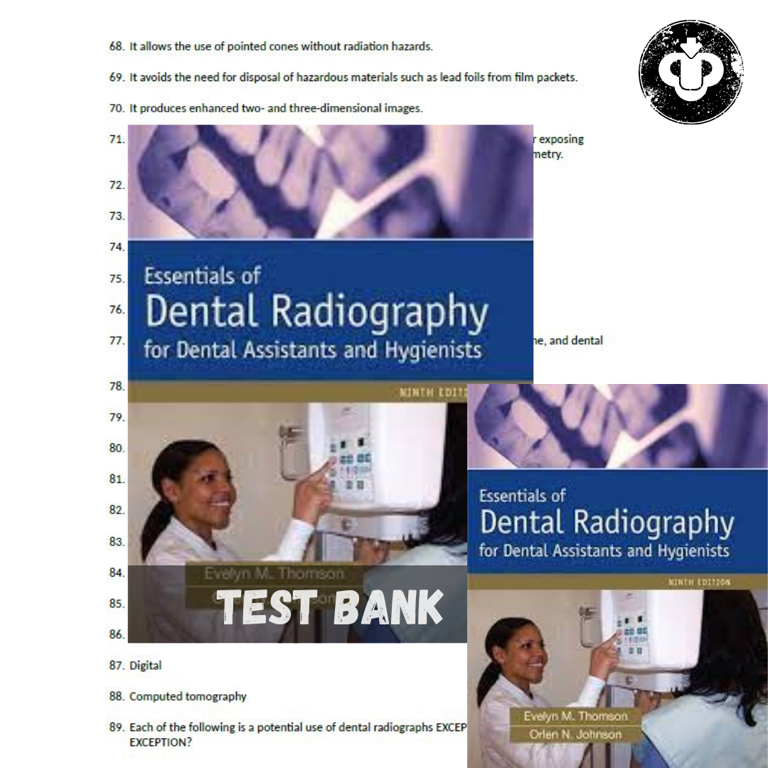 Test Bank for Essentials of Dental Radiography 9th Edition E | Inspire ...