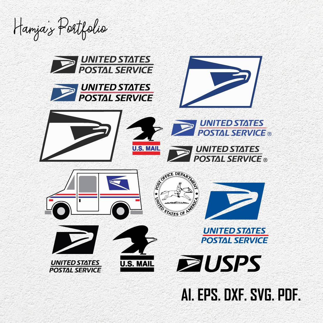United States Postal Service Logo Vector, us mail logo svg | Inspire Uplift