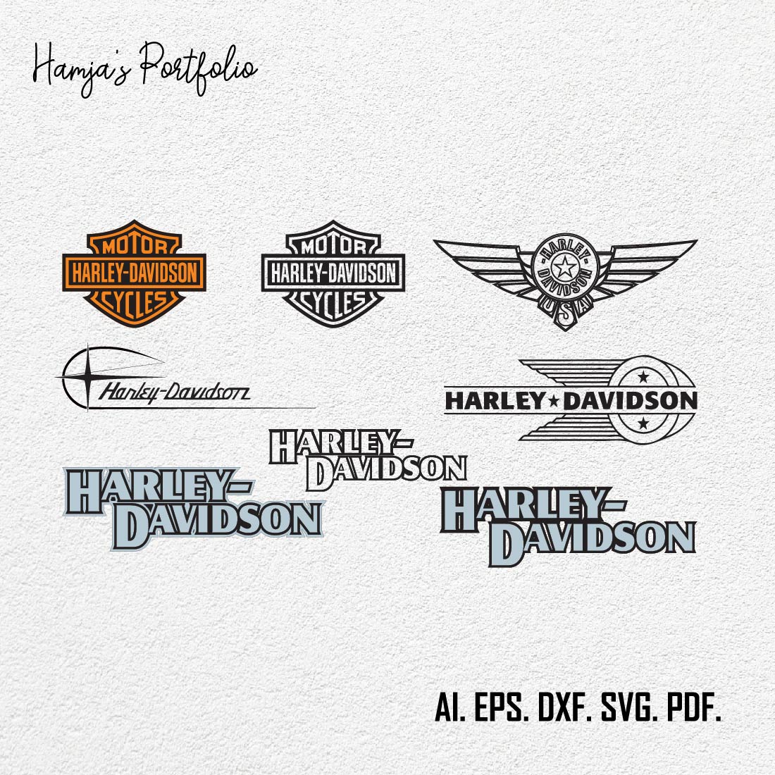 Harley Davidson Logos vector SVG | Inspire Uplift