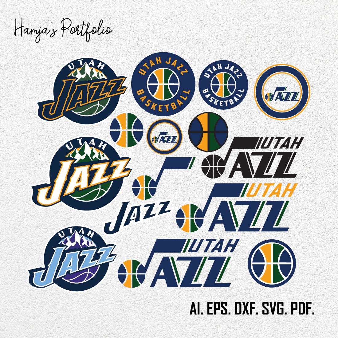 Utah-Jazz Basketball Team Svg, Utah-Jazz Svg, N–B–A Teams Sv - Inspire ...