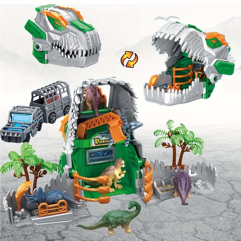 Jurassic Dinosaurs Park Playset Transformer, Dino Base | Inspire Uplift
