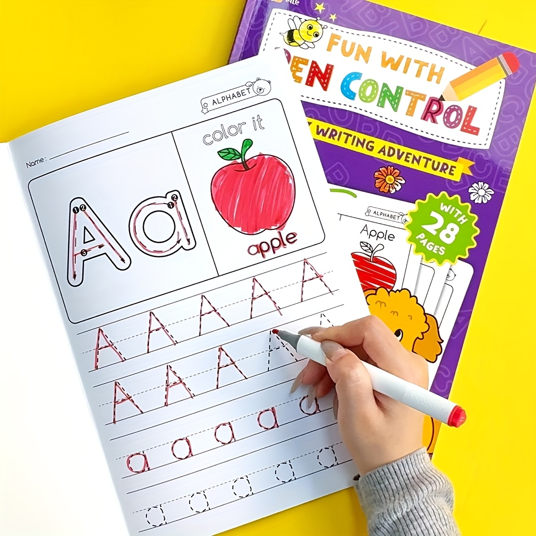 Educational Workbook for Kids, Alphabet Letter Tracing & Col | Inspire ...