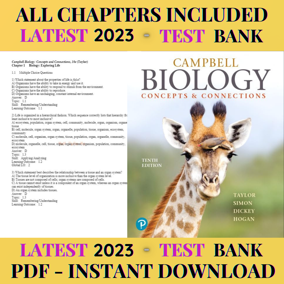 Latest 2023 Campbell Biology-Concepts & Connections, 10th Ed | Inspire ...