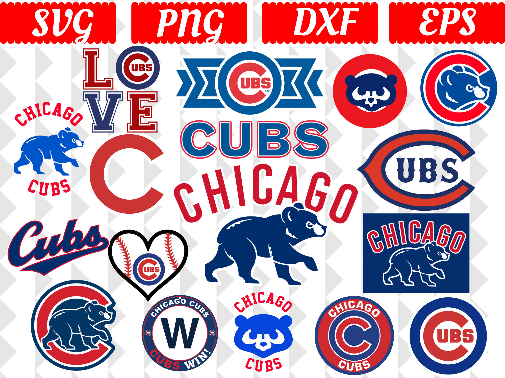 Digital Download, Chicago Cubs svg, Chicago Cubs logo, Chica - Inspire ...