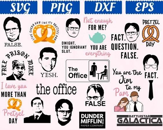 Big SVG Bundle, Digital Download, The Office svg, The Office - Inspire ...