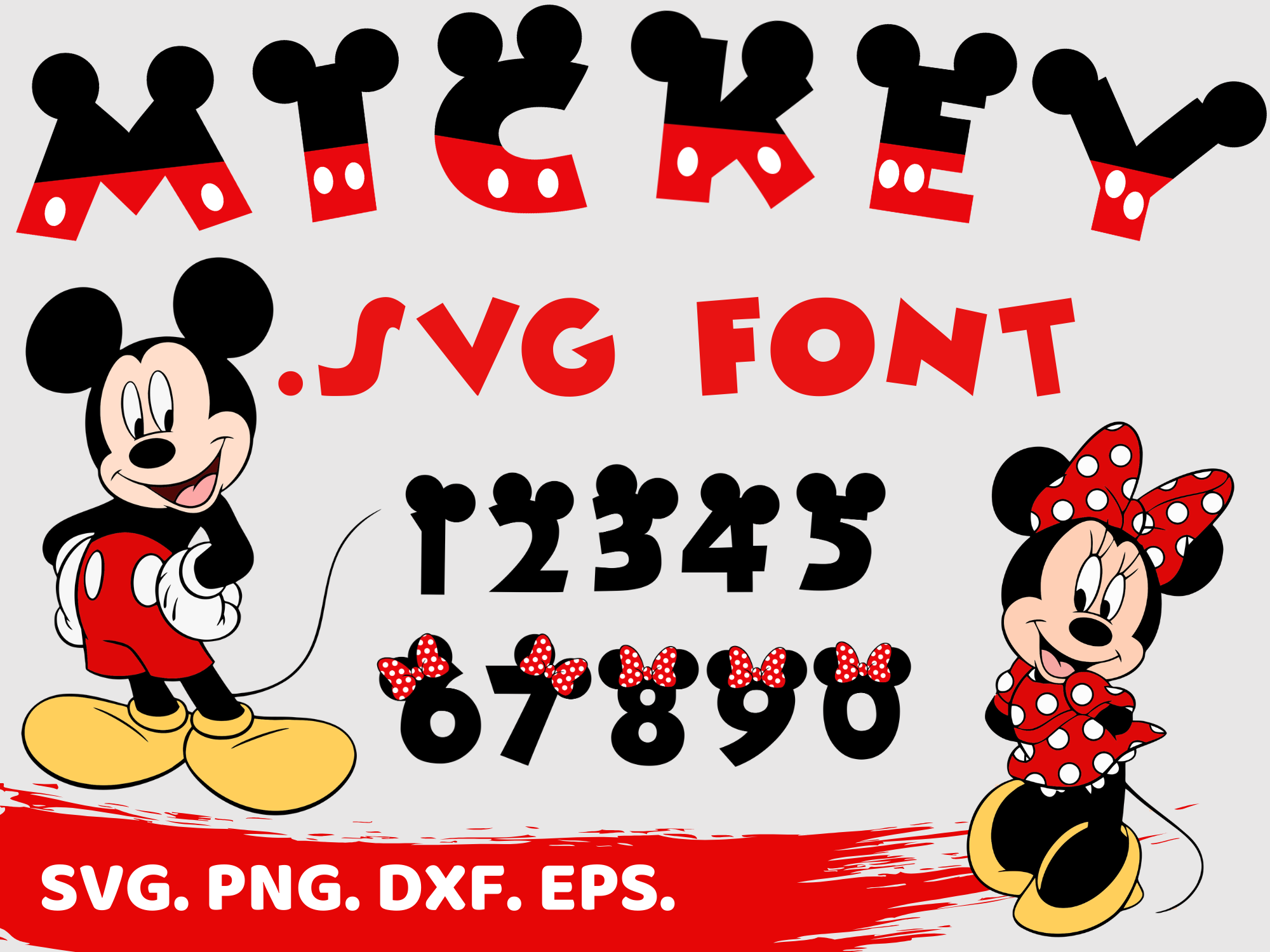 Big SVG Bundle, Digital Download, Mickey Mouse svg, Mickey M - Inspire ...