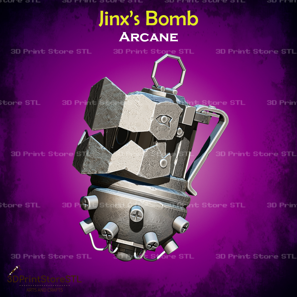Jinx Bomb Cosplay Arcane - STL File 3D print model | Inspire Uplift