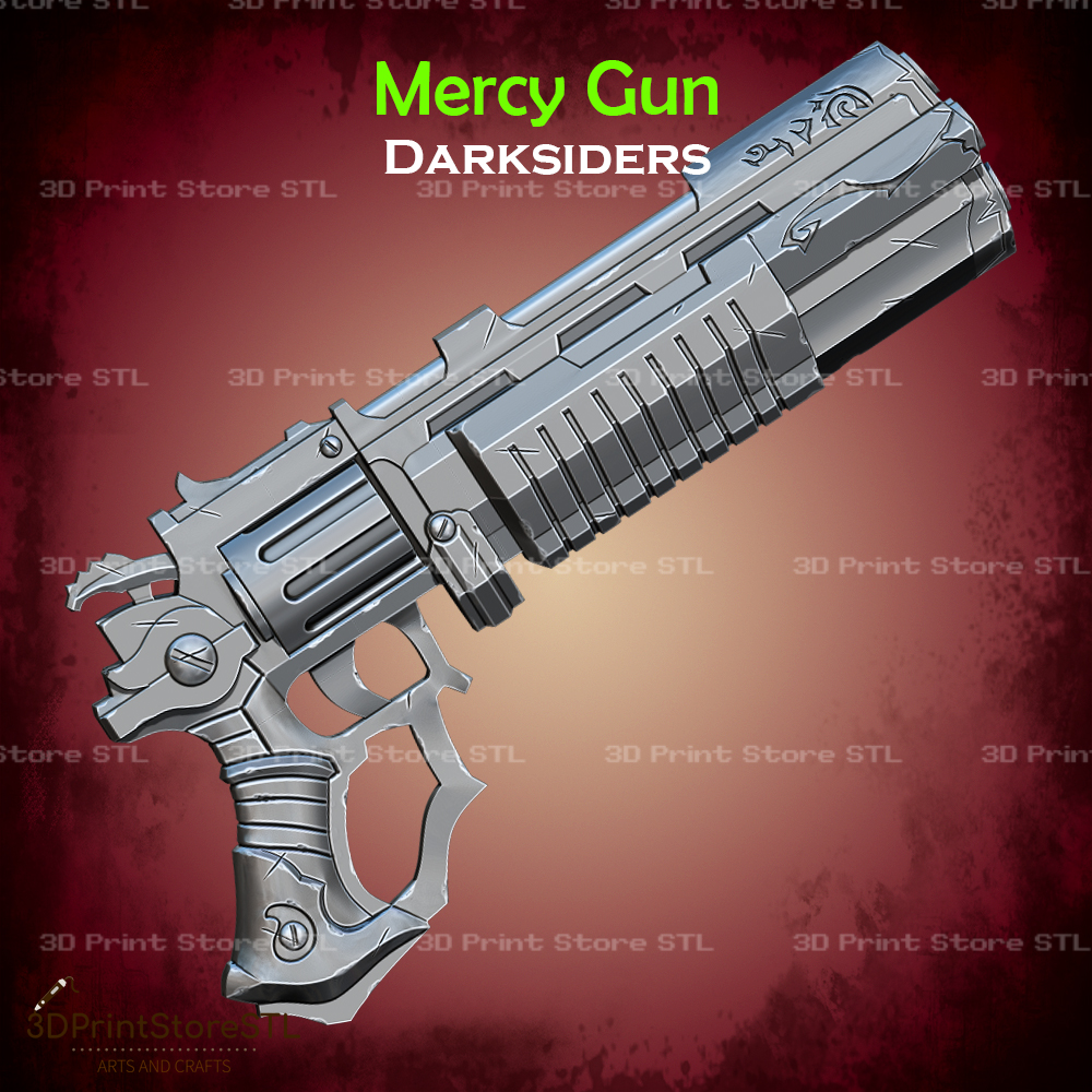 Mercy Gun Cosplay Darksiders - STL File 3D print model | Inspire Uplift