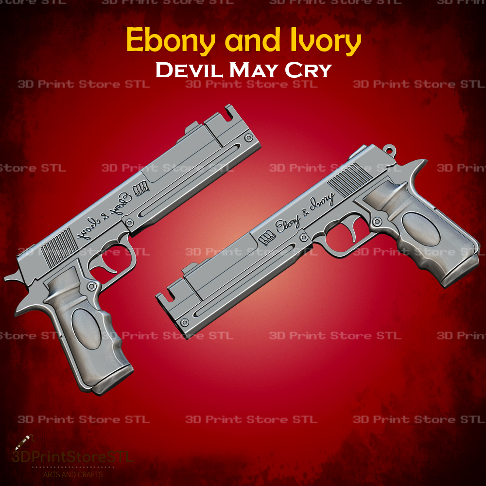 Ebony and Ivory Cosplay Devil May Cry - STL File 3D print | Inspire Uplift