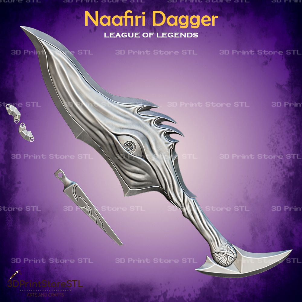 Naafiri Dagger Cosplay League Of Legends - STL File | Inspire Uplift