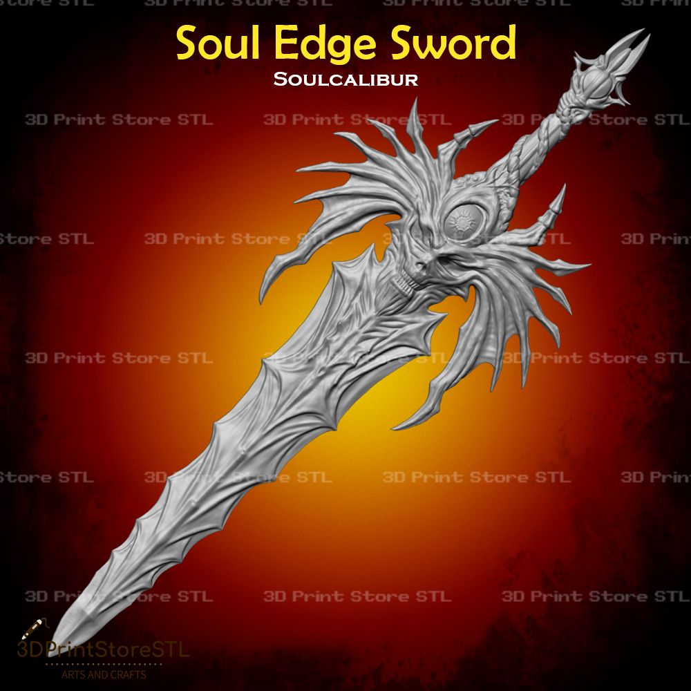 Soul Edge Cosplay Soul Calibur - STL File 3D print model | Inspire Uplift