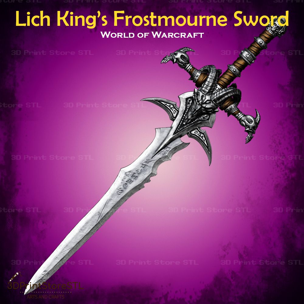 Lich King Frostmourne Cosplay World Of Warcraft - STL File | Inspire Uplift