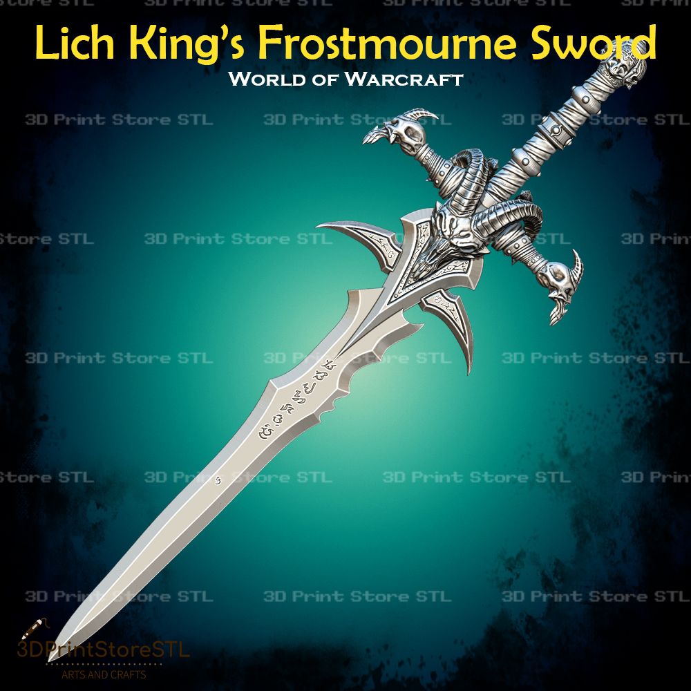 Lich King Frostmourne Cosplay World Of Warcraft - STL File | Inspire Uplift