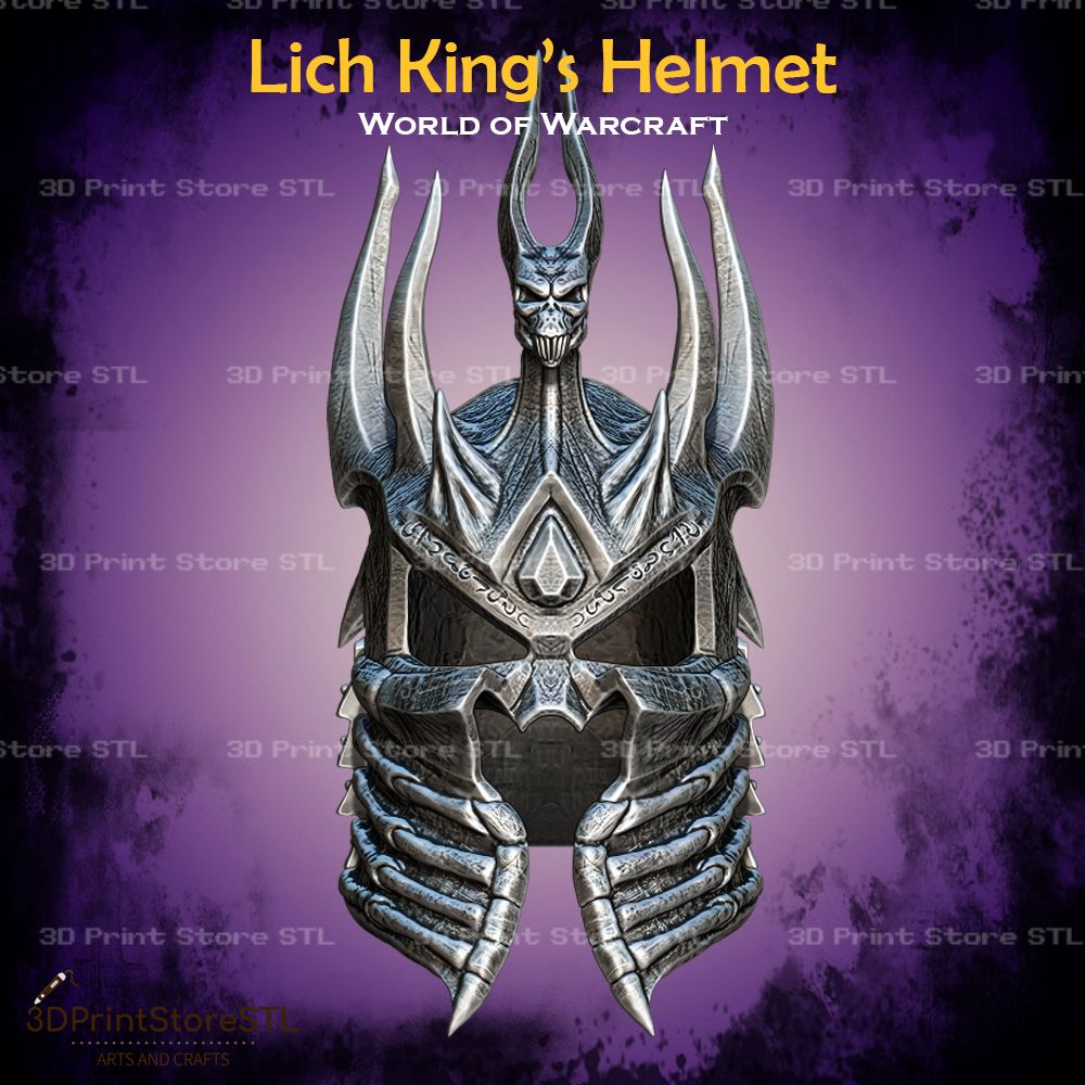Lich King Helmet Cosplay World Of Warcraft - STL File | Inspire Uplift