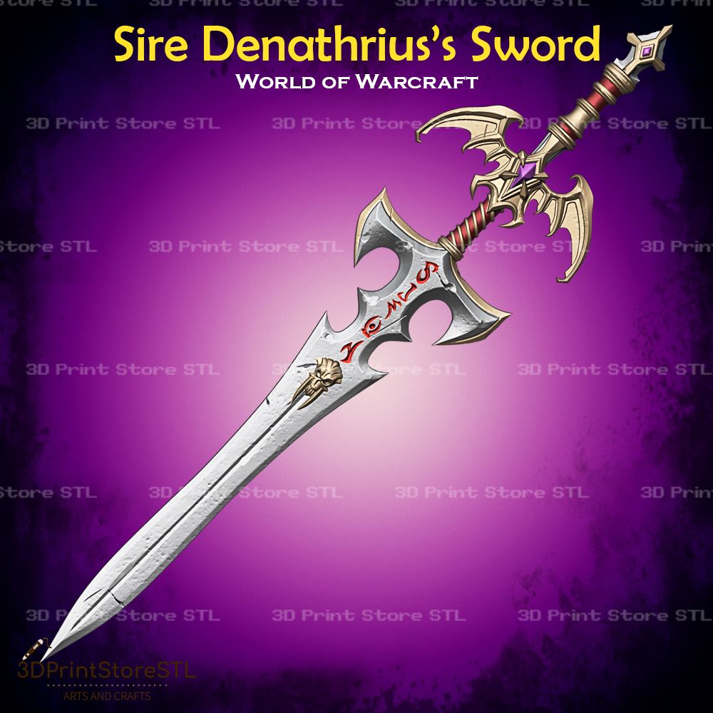 Sire Denathrius Sword Cosplay World Of Warcraft - STL File | Inspire Uplift