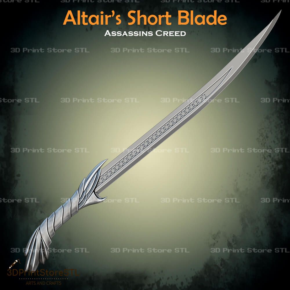 Altair Short Blade Cosplay Assassins Creed - STL File 3D pri | Inspire ...