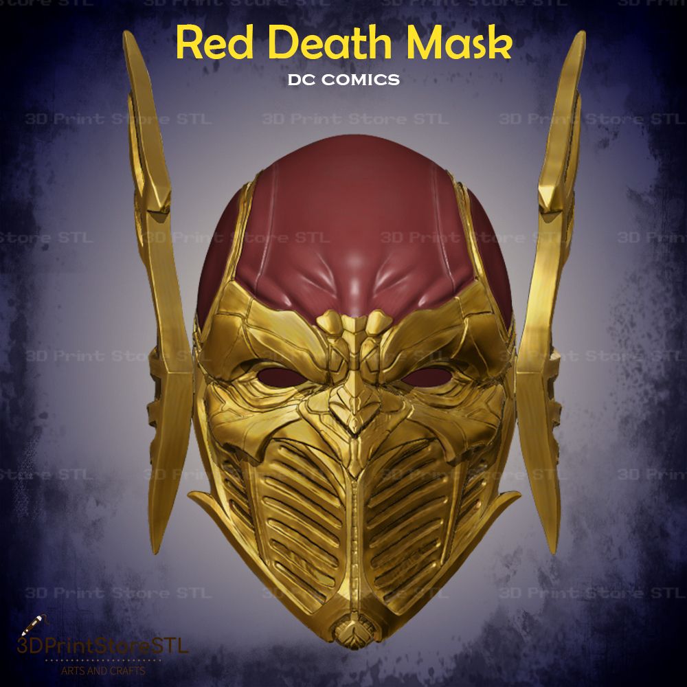 Red Death Batman Mask Cosplay DC Comics - STL File 3D print | Inspire ...