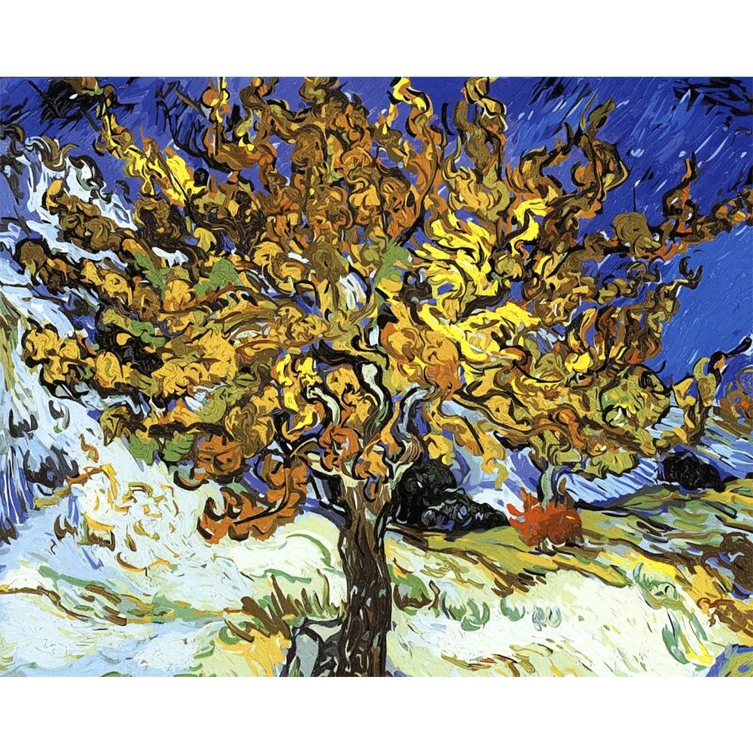 Paint by Number Van Gogh The Mulberry Tree by Vincent Van Go | Inspire ...