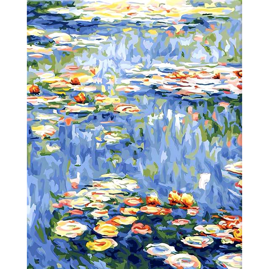 Monet Paint by Number Water Lilies - Claude Monet - Paint by | Inspire ...