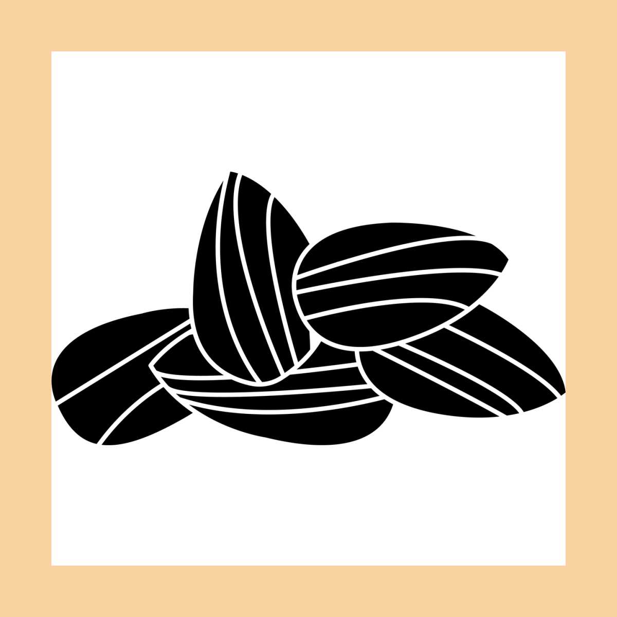 Almond SVG Monogram, Nuts Silhouette | Inspire Uplift