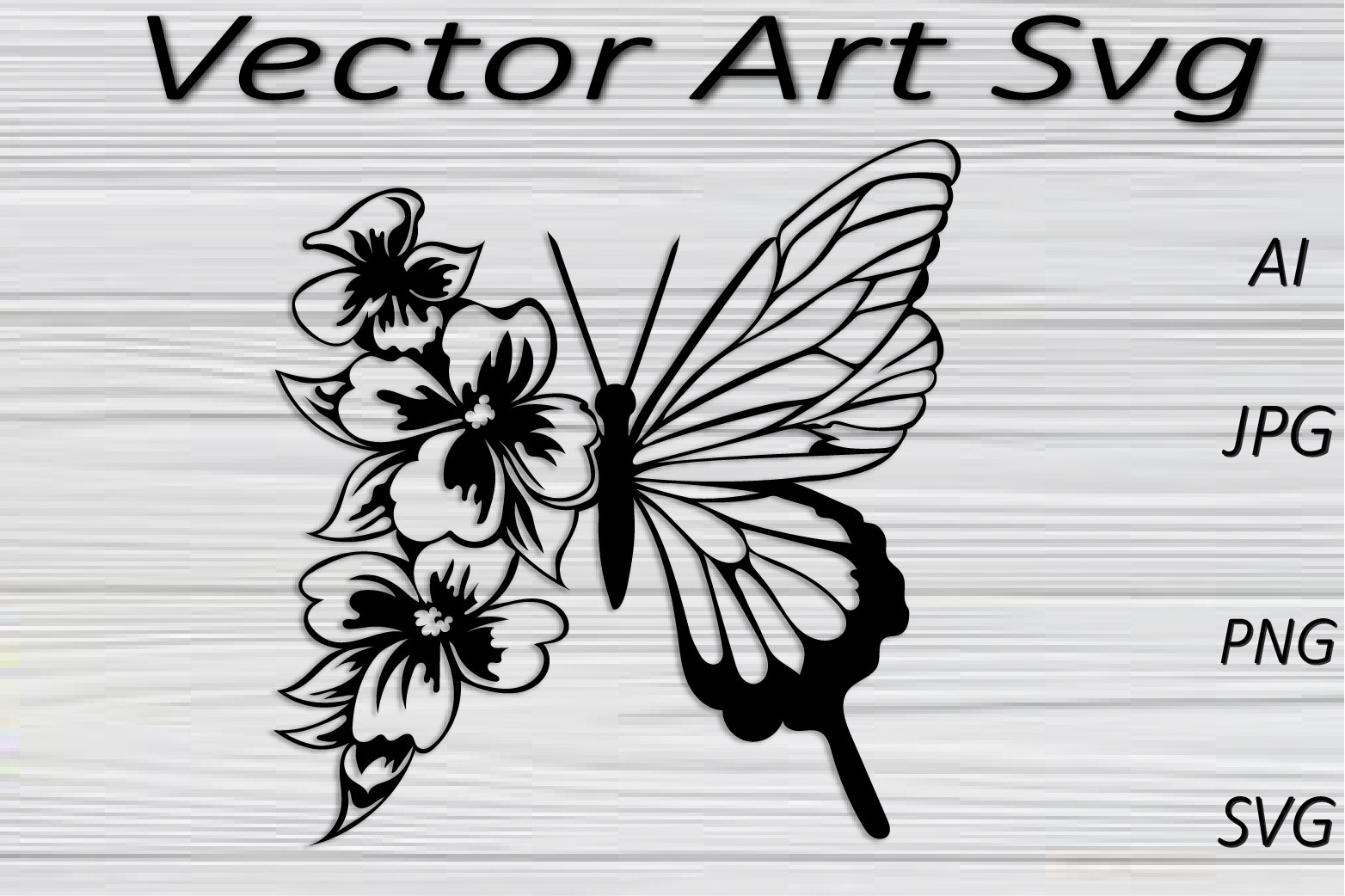 Floral Butterfly Svg, Flower Svg Files, Flower Butterfly SVG | Inspire ...