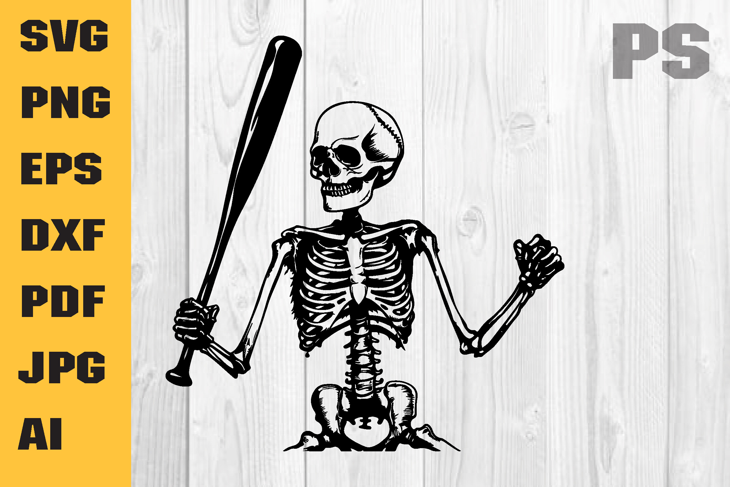 Baseball skeleton SVG, Sports Skeleton Svg, halloween skelet | Inspire ...