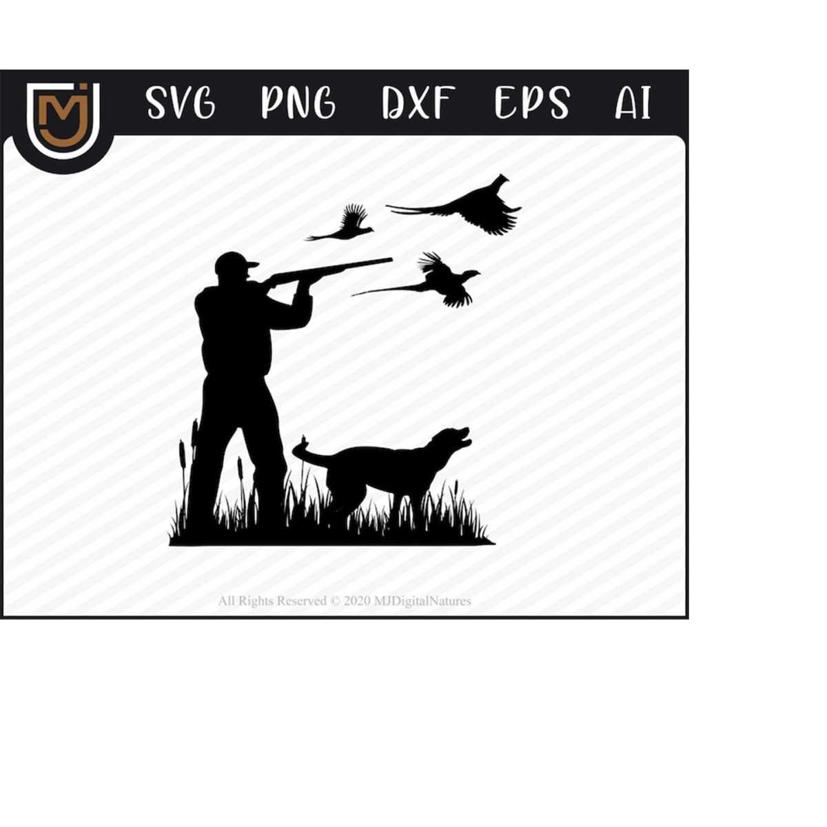 Pheasant Hunting SVG Labrador - Pheasant Clipart, Bird Hunti | Inspire ...