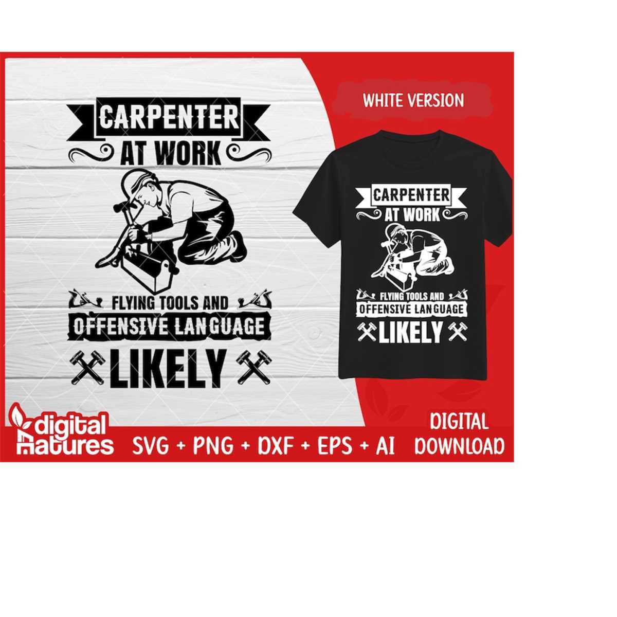 Carpenter at work Svg - Carpenter png, Tools svg, Handyman s | Inspire ...