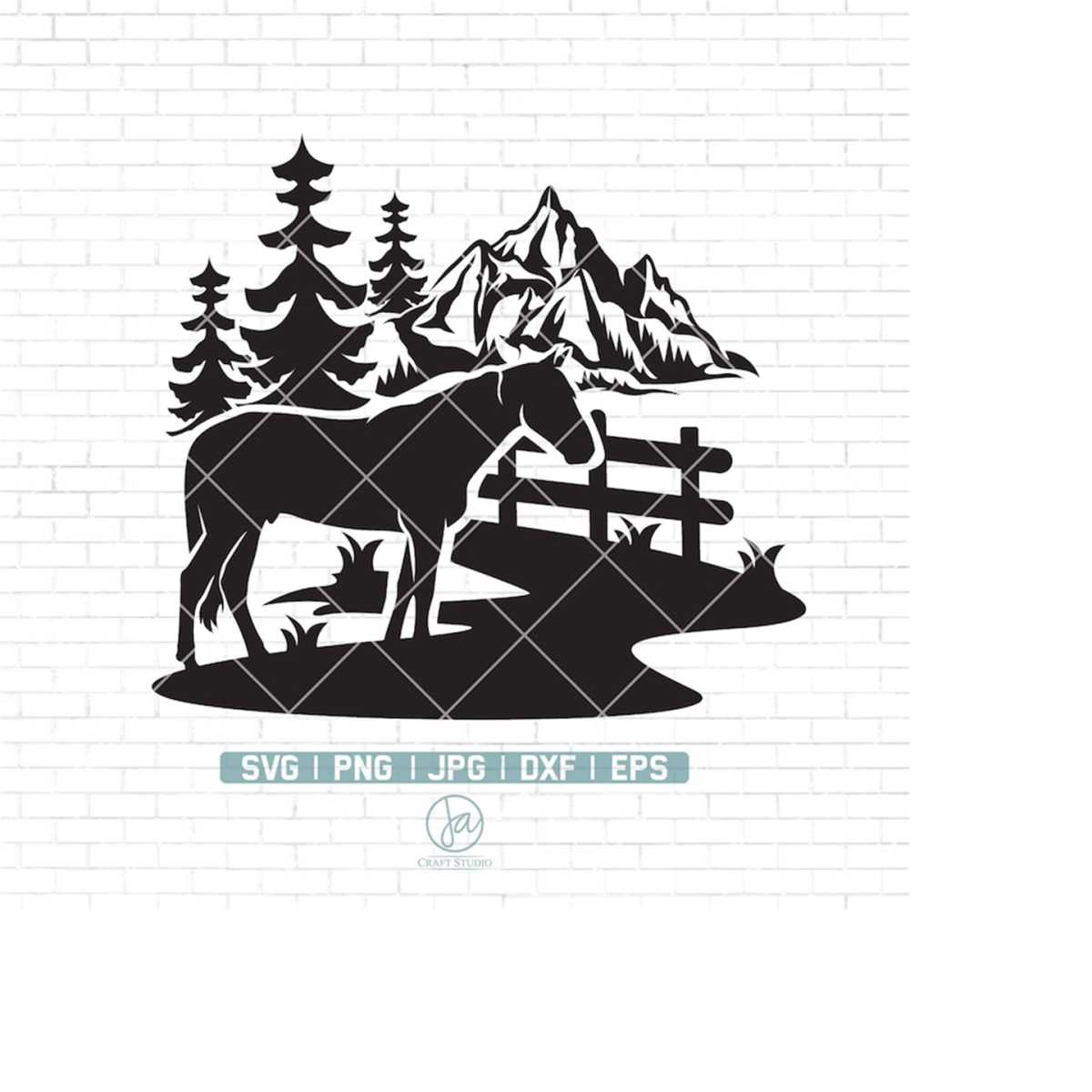 Horse Scene Svg | Running Horse Svg | Farm Animal Svg | Outd - Inspire ...