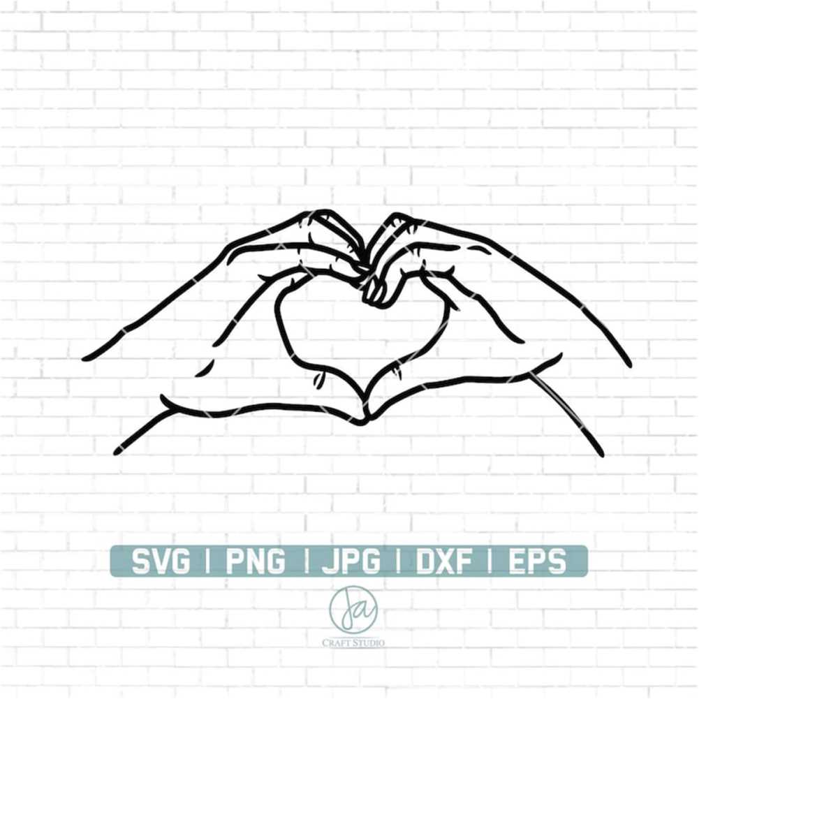 Heart Hands svg | Love Hands svg | Heart Sign svg | Valentin | Inspire ...