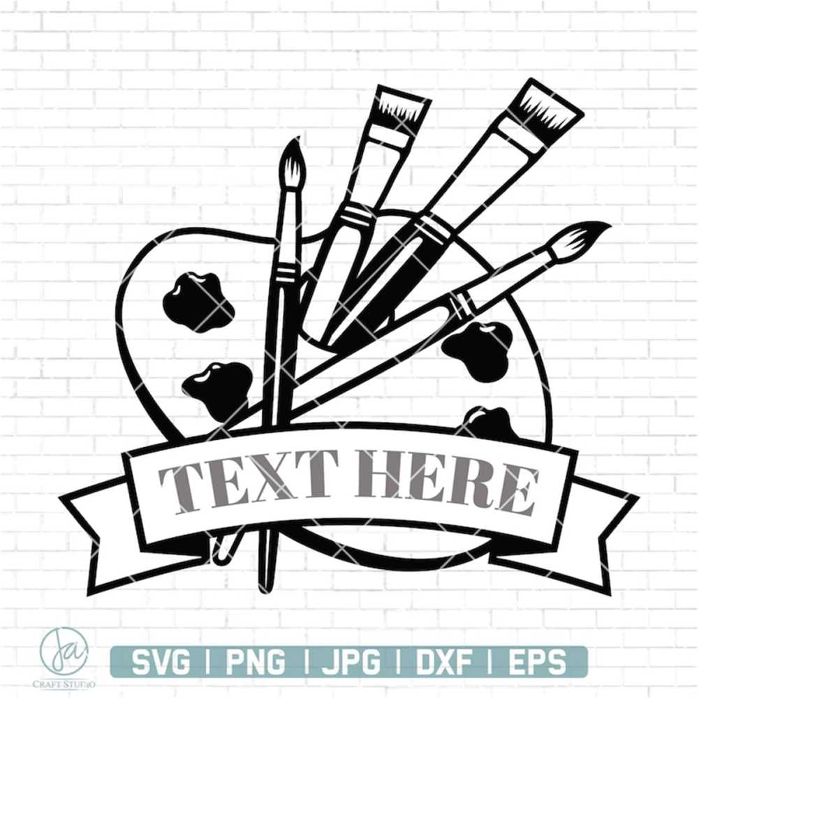 Art Painter Paintbrush SVG | Artist Clip Art Cut File | Pain | Inspire ...