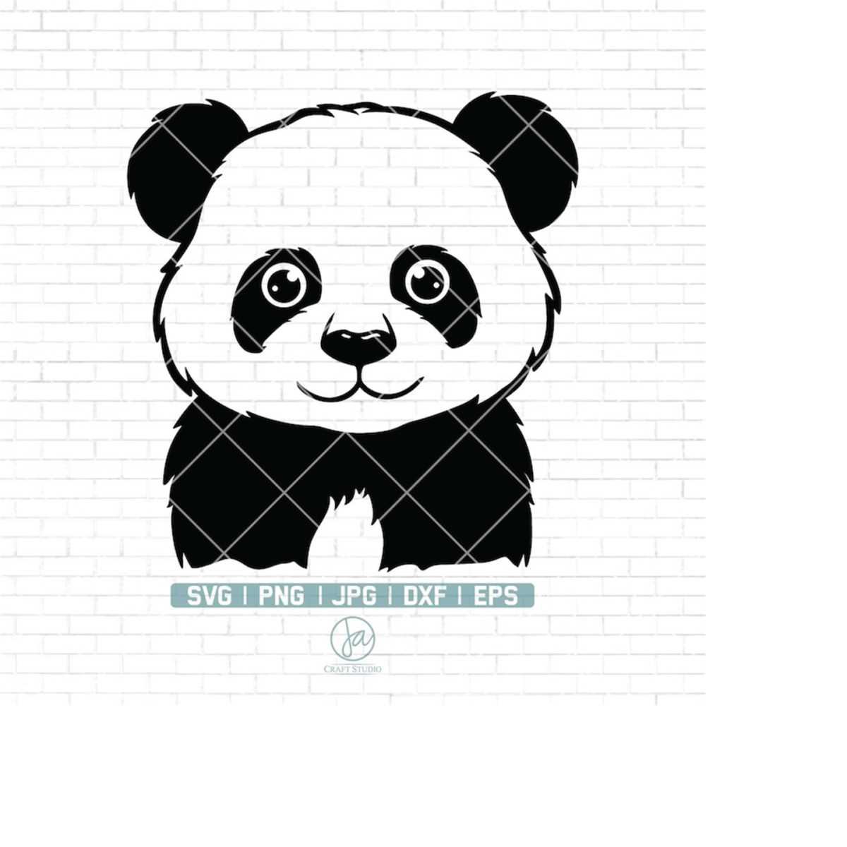 Cute Panda Svg | Panda Svg | Cute Animal Svg | Baby Panda Sv | Inspire ...