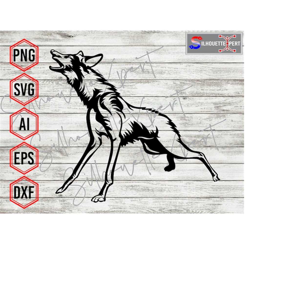 Howling Maned Wolf svg, Adorable wolf svg, Animal svg, Wildl | Inspire ...