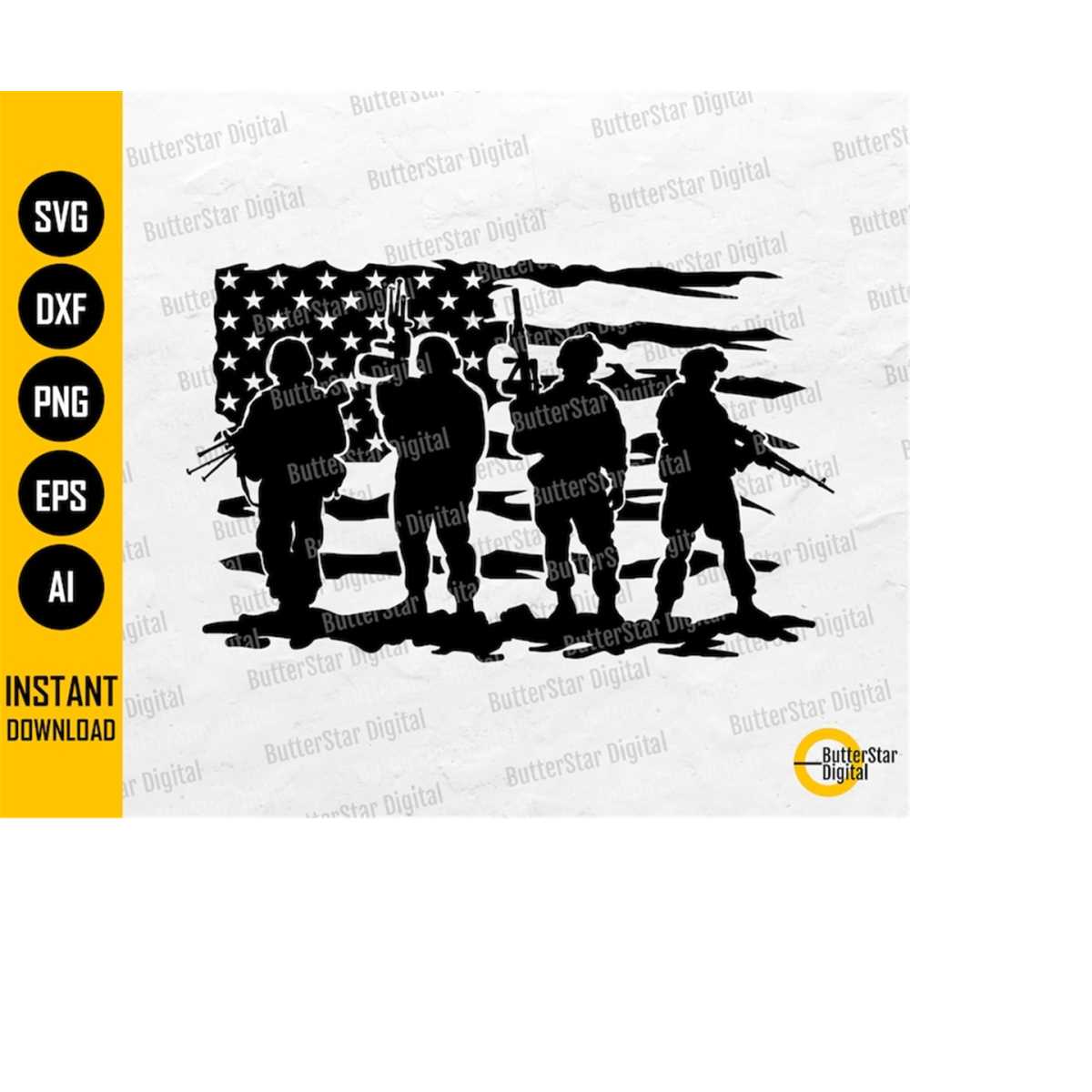 US Military Soldiers Svg | American Troops Svg | US Army Svg | Inspire ...
