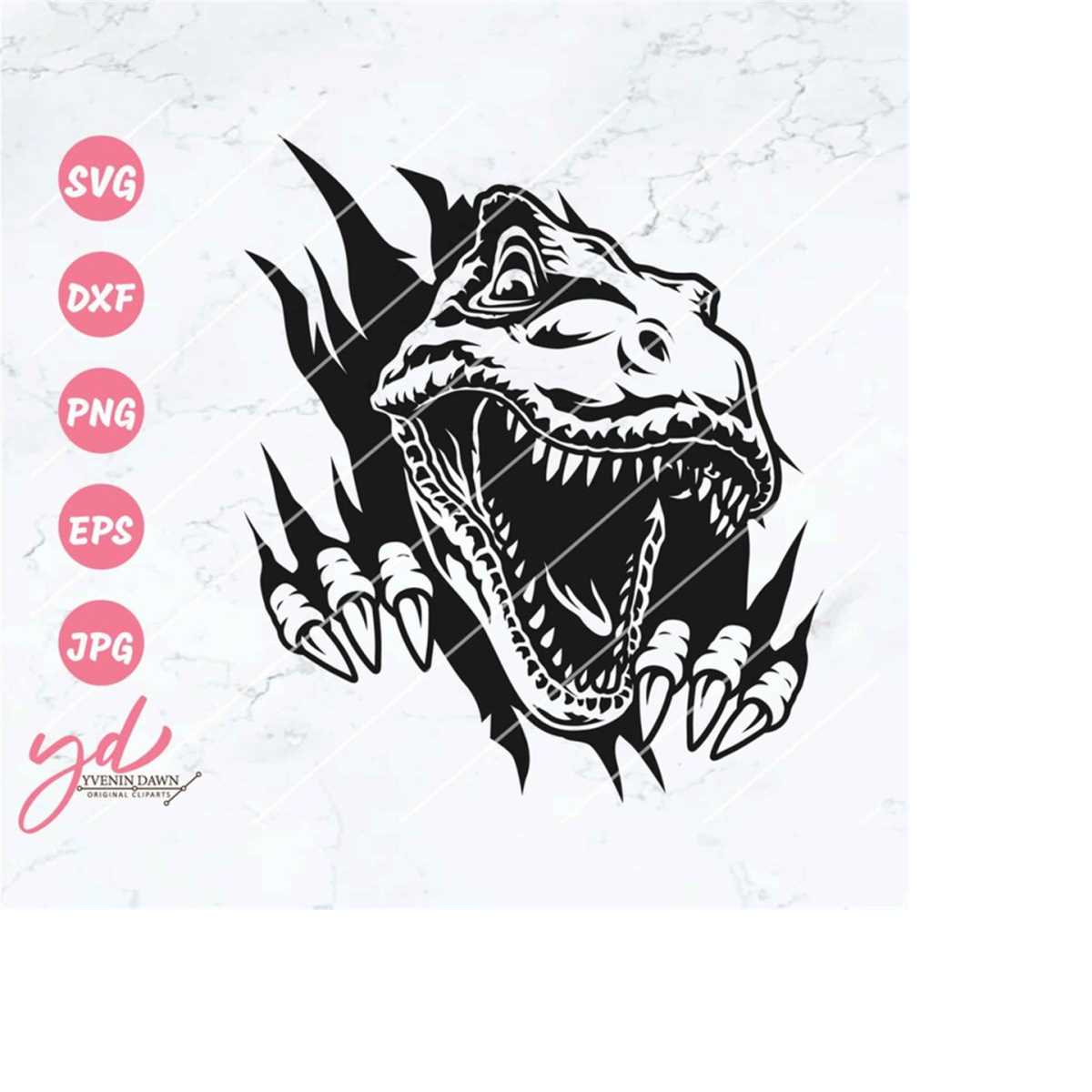 Dinosaur Dino Raptor T-Rex Scratch Svg Png | Triceratops Tyr | Inspire ...