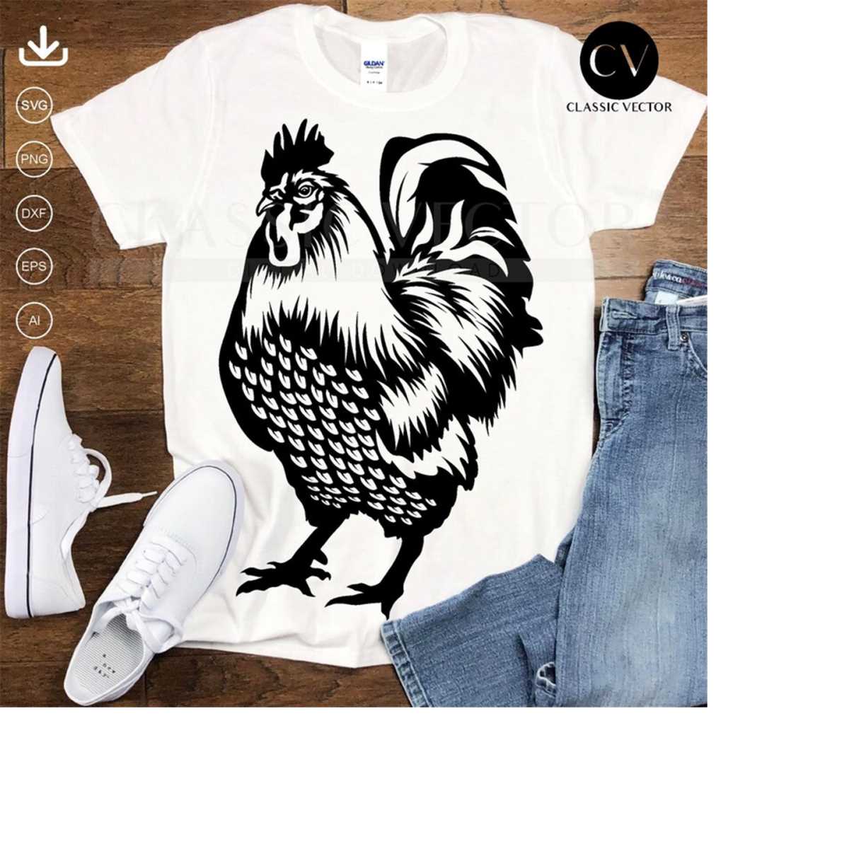 Cute Cochin Chicken Svg - Printable and Cuttable File | Inspire Uplift