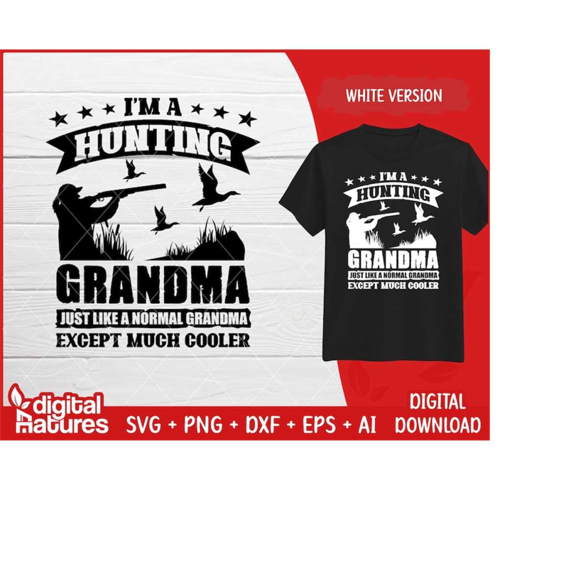 Funny Hunting Grandma SVG - Deer Hunting SVG, Archery Svg, E - Inspire ...