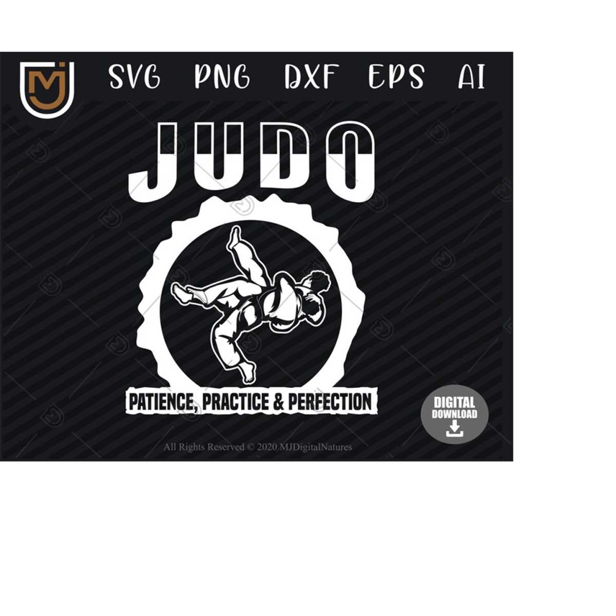 Judo SVG Files Patience - Martial Arts SVG, MMA Svg, Sports - Inspire ...