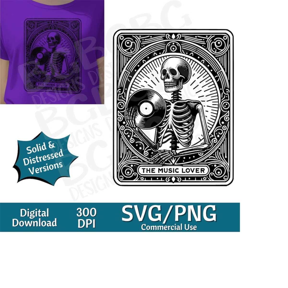 The Music Lover Tarot Card SVG PNG , Records, vinyl svg, Sub | Inspire ...