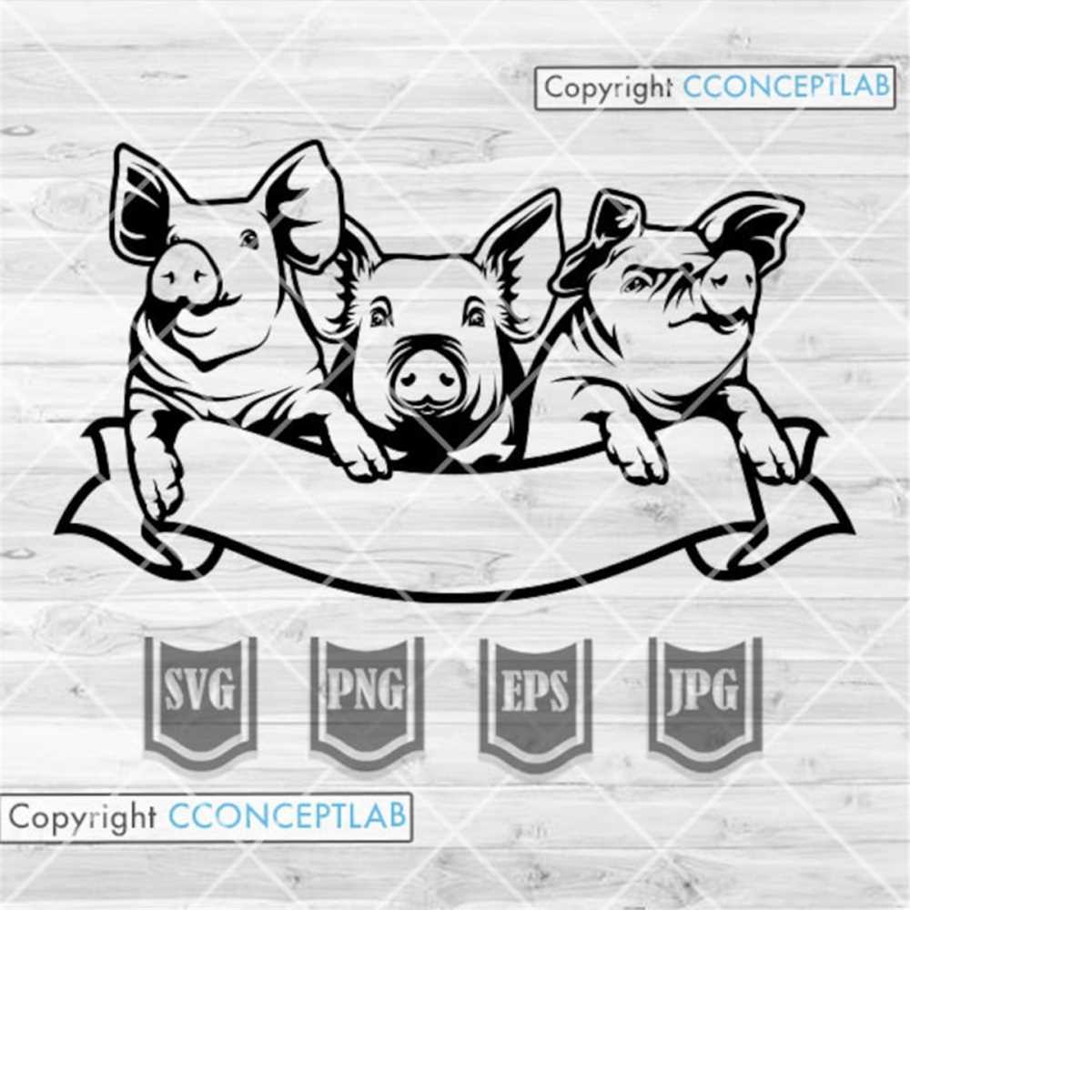 Farm Pigs svg | Farm Animal svg | Farm Life svg | FarmLife S - Inspire ...
