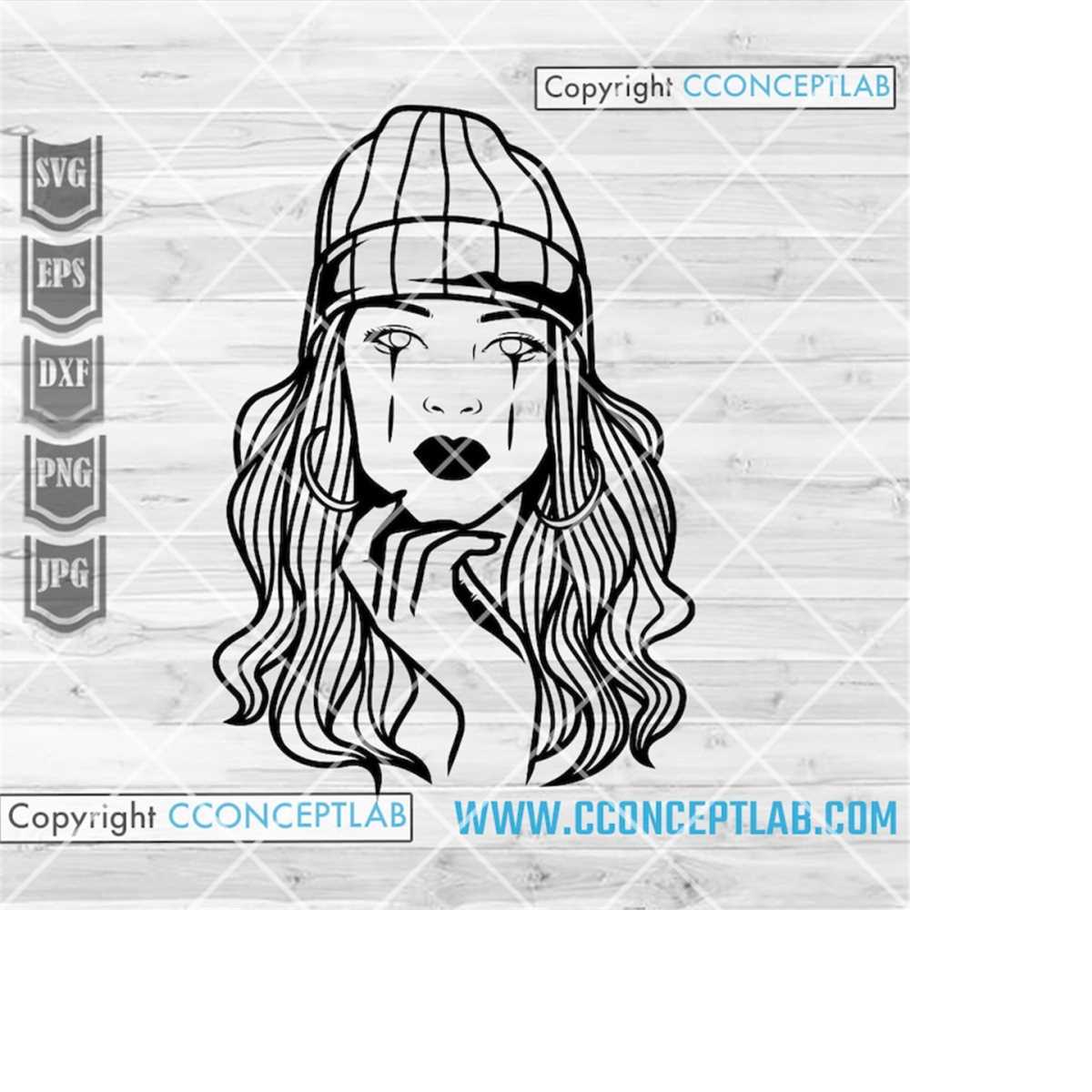 Chicano Chic svg | Hipster Girl Clipart | Gangster Woman Cut | Inspire ...