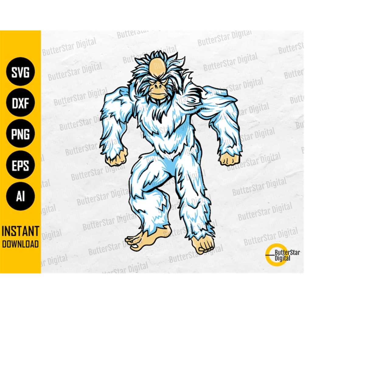 Yeti SVG | Abominable Snowman SVG | Winter T-Shirt Decal Sti | Inspire ...