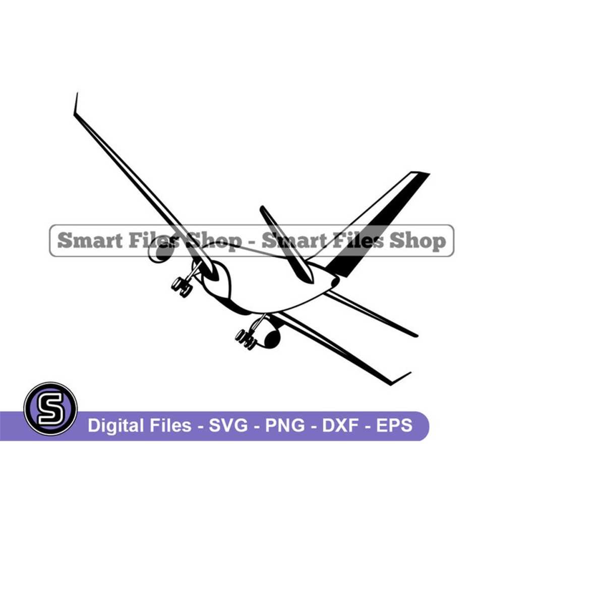 Flying Airplane Svg, Airplane Svg, Jumbo Jet Svg, Airplane D - Inspire ...